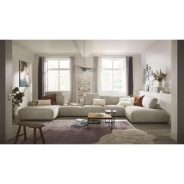 Wohnlandschaft Musterring "Lucia viel Platz, bequem, U-Form", grau (hellgrau), B:504cm H:81cm T:204cm, Sofas, Wohnlandschaft, Cord-Bezug, inklusive Kopfst&uuml;tze, Gesamtbreite 524 cm
