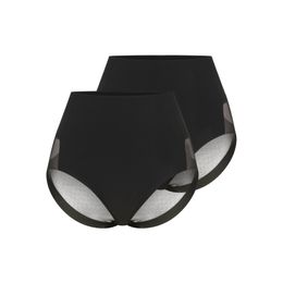 Shapingpants YSABEL MORA, Damen, Gr. S, schwarz, Microfaser, Obermaterial: 73% Polyamid, 27% Elasthan, clean, leicht transparent, unifarben, k&ouml;rpernah, Unterhosen, formend, mittlerer Shape-Effekt, elastisch, Mesh