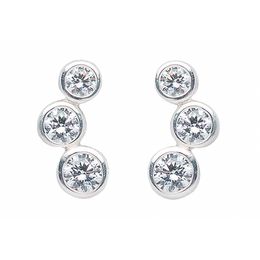 Adelia&acute;s Paar Ohrh&auml;nger ADELIA&acute;S "Ohrstecker Ohrringe 925 Silber mit Zirkonia", silber, Ohrringe, Damen, Damen, Silber 925 (Sterlingsilber), Silberohrringe