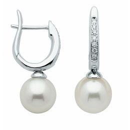 Adelia&acute;s Paar Creolen ADELIA&acute;S, silber, Ohrringe, Damen, Damen, 0,08 VVS = sehr sehr kleine Einschl&uuml;sse, Gold, Goldohrringe