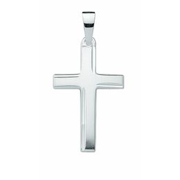 Adelia&acute;s Kreuzkette ADELIA&acute;S "Halskette - Kreuzkette mit Kreuz Anh&auml;nger aus 925 Silber", silber, Halsketten, Damen, Silber 925 (Sterlingsilber), Kreuzkette, Schmuckset mit bis 45 cm stufenlos verstellbarer 925 Silber Halskette