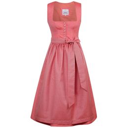 Dirndl Marjo "Dirndl WACKERSBERG", Damen, Gr. 44, EURO, rot (koralle), Obermaterial: 60% Polyester PES. 40% Viskose CV., Kleider