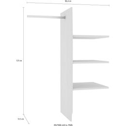 Inneneinteilung Wiemann, grau (treeline (gr&auml;ulich)), B:96,4cm H:137cm T:51,5cm, Holzwerkstoff, Schrankinneneinteiler, Inneneinteilung