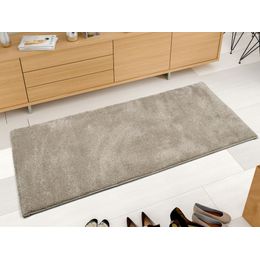 Teppich OCI DIE TEPPICHMARKE "NEW VILLA MELANGE, auch als L&auml;ufer und in rund", beige, B:80cm H:20mm L:300cm, Polypropylen, Teppiche, Teppich, dichter Shaggy, melierte uni Farben, robuster Hochflor, Wohnzimmer