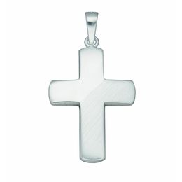 Adelia&acute;s Kreuzkette ADELIA&acute;S "Halskette - Kreuzkette mit Kreuz Anh&auml;nger aus 925 Silber", silber, Halsketten, Damen, Silber 925 (Sterlingsilber), Kreuzkette, Schmuckset mit bis 45 cm stufenlos verstellbarer 925 Silber Halskette