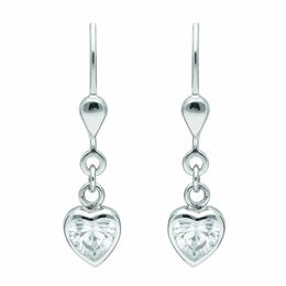 Adelia&acute;s Paar Ohrh&auml;nger ADELIA&acute;S "Ohrh&auml;nger Ohrringe 925 Silber mit Zirkonia", silber, Ohrringe, Damen, Damen, Silber 925 (Sterlingsilber), Silberohrringe