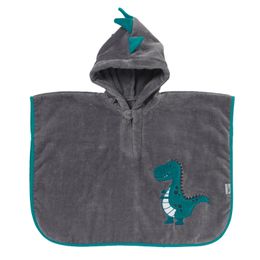 Kinderbademantel SCHLUMMERSACK "Ponchos" Gr. 18M, jurassic, 1-3 Jahre, Obermaterial: 100% Baumwolle CO., Hausm&auml;ntel