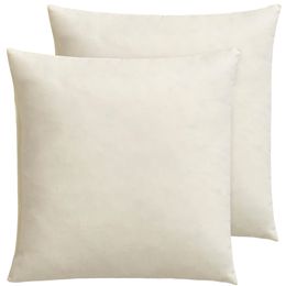 Federkissen Otto Keller "Annabelle, Kopfkissen & Dekokissen, in vielen Gr&ouml;&szlig;en erh&auml;ltlich.", beige (creme), B:40cm L:40cm, Bezug: 100% Baumwolle. F&uuml;llung: 100% Federn, Kopfkissen, Sofakissen, Dekokissen und auch als Schlafkissen.