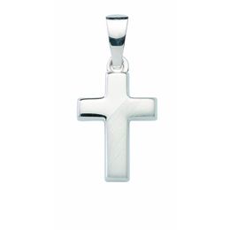 Adelia&acute;s Kreuzkette ADELIA&acute;S "Halskette - Kreuzkette mit Kreuz Anh&auml;nger aus 925 Silber", silber, Halsketten, Damen, Silber 925 (Sterlingsilber), Kreuzkette, Schmuckset mit bis 45 cm stufenlos verstellbarer 925 Silber Halskette