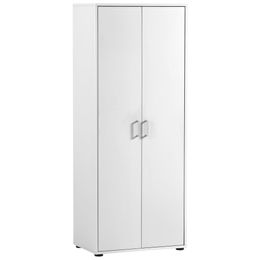 Aktenschrank Welltime "Baku", wei&szlig;, B:65,1cm H:163,6cm T:41cm, FSC-zertifizierter Holzwerkstoff, Schr&auml;nke, Solide Verarbeitung - Dieses Produkt ist in Deutschland gefertigt