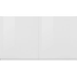 H&auml;ngeschrank KOCHSTATION "KS-Virginia,neu in verbesserter Ausf&uuml;hrung", wei&szlig; (wei&szlig; hochglanz), B:100cm H:57cm T:34cm, Holzwerkstoff, MDF, Schr&auml;nke, H&auml;ngeschrank K&uuml;chenh&auml;ngeschrank, Breite 100 cm, 2 T&uuml;ren, ged&auml;mpfte Scharniere