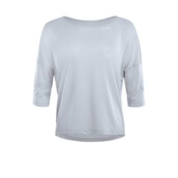 3/4-Arm-Shirt WINSHAPE "MCS004", Damen, Gr. L, grau (cool grau), 50% Modal, 50% Baumwolle, Rundhals, Shirts 3/4-Arm-Shirt, Ultra leicht