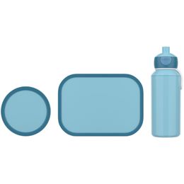 Lunchbox Mepal "Lunchset Campus 3er Set", blau (cool blau), B:2cm H:2cm L:2cm, ABS-Kunststoff, Lebensmittelaufbewahrungsbeh&auml;lter, Lunchbox