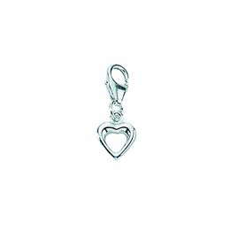 Adelia&acute;s Kette ohne Anh&auml;nger ADELIA&acute;S "Damen 925 Silber Charms Anh&auml;nger Herz", silber, Halsketten, Damen, Silber 925 (Sterlingsilber), Schmuckset - Set mit Halskette