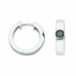 Adelia&acute;s Paar Creolen ADELIA&acute;S "15,5 mm ⌀ Creolen Ohrringe 925 Silber mit Zirkonia", silber, Ohrringe, Damen, Damen, Silber 925 (Sterlingsilber), Silberohrringe