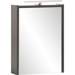 Spiegelschrank Schildmeyer "Katta, Spiegelschrank, Made in Germany, B: 43 cm", grau (anthrazit), B:43,5cm H:64cm T:16cm, FSC-zertifizierter Holzwerkstoff, Schr&auml;nke, Spiegelschrank, Solide Verarbeitung - Dieses Produkt ist in Deutschland gefertigt