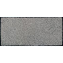 Fu&szlig;matte "Original Uni, Schmutzfangteppich", grau, B:35cm H:9mm L:75cm, Kunstfaser, wash+dry by Kleen-Tex, Teppiche, Fu&szlig;matte, Schmutzmatte, rutschhemmend, auch als L&auml;ufer erh&auml;ltlich