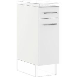 Unterschrank IMPULS K&Uuml;CHEN "Prag", in drei Breiten, H&ouml;he: 72,3 cm, mit Soft-Close", wei&szlig;, B:30cm H:72,3cm T:57,6cm, Dekorfolie, Holzwerkstoff, Schr&auml;nke, Unterschrank, vormontiert, mit Schubkasten und einem Einlegeboden hinter der T&uuml;r