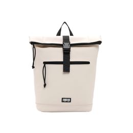 Emily & Noah Rucksack EMILY & NOAH "Rucksack E&N Kairo", Damen, Gr. B/H/T: 37cm x 39cm x 12cm, beige (cream 470), Obermaterial: 60% Polyurethan PU. 40% Polyester PES., Rucks&auml;cke Rucksack