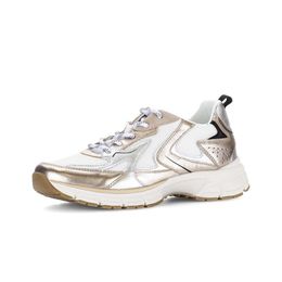 Sneaker Gabor "Sneaker low", Damen, Gr. 44, gold (multicolour), Schuhe Sneaker