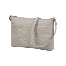 Umh&auml;ngetasche Burkely "Burkely Taschen Leder", Damen, Gr. onesize, grau, Leder, Taschen Umh&auml;ngetasche