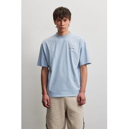 Rundhalsshirt Pegador "TORRES OVERSIZED TEE", Jungen, Gr. L, washed ocean blau, Single Jersey, Obermaterial: 100% Baumwolle, bedruckt, oversize normal, Rundhals, gerader Abschluss, Shirts Rundhalsshirt