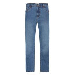 !Solid Straight-Jeans SOLID "Straight-Jeans SDPaydo", Herren, Gr. 30/32, L&auml;nge 32, blau (middle blau denim), Obermaterial: 68% Baumwolle CO. 27% Polyester PES. 3% Viskose CV. 2% Elasthan EL., Jeans Straight-Jeans