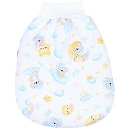 Babyschlafsack TUPTAM "Strampelsack Baby Strampelsack mit Bund f&uuml;r M&auml;dchen und Jungen" Gr. 6 bis 12, schlafender koala blau gelb, Schlafs&auml;cke, Baby, L: 80cm, Obermaterial: 100% Baumwolle CO., L:80cm