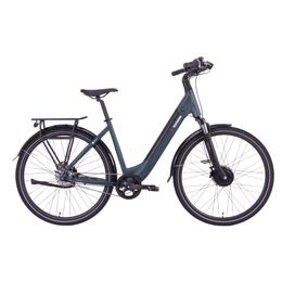 E-Bike Telefunken "Multitalent RC675" Gr. 50, granitgrau, schwarz, Elektrofahrr&auml;der, Herren, 50cm, 28 Zoll (71,12cm), Pedelec, Elektrofahrrad, Damen u. Herren, Scheibenbremsen, 28 Zoll