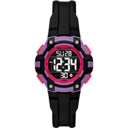 Chronograph Skechers "ANOKA", schwarz, Armbanduhren, Kinder, Chronograph, Quarzuhr, Armbanduhr, Kinder, Jugendliche, digital, Tag, Wochentag
