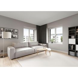 Big-Sofa Musterring "LUCIA Mega Sofa, hoher Sitzkomfort, Breite 252cm, Kontrastnaht", beige (beige bax), B:252cm H:81cm T:124cm, Flachgewebe FLORIS (100% Polyester);Flachgewebe VALMONT (60% Baumwolle/ 40% Leinen);Microfaser CRONA (100% Polyester), Sofas, Big-Sofa, in vielen Qualit&auml;ten und 4 unterschiedlichen N&auml;hten, 2,5-Sitzer