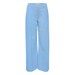 Stoffhose Ichi "Freizeithose IHKATE", Damen, Gr. M, N-Gr, blau (little boy blau), Obermaterial: 74% Polyester PES. 22% Viskose CV. 4% Elasthan EL., Hosen Stoffhose