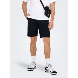 Only & Sons Chinoshorts ONLY & SONS "ONSKAL CHINO 0287 SHORTS CS", Herren, Gr. M, N-Gr, schwarz, Web, Obermaterial: 100% Baumwolle, unifarben, slim fit, Hosen Chinoshorts