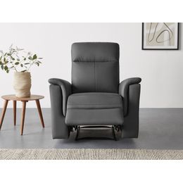 Relaxsessel OTTO HOME "Southbrook, TV-Sessel mit Schlaffunktion, Wohnzimmer, Funktionssessel", grau, B:91cm H:99cm T:92cm, Kunstleder 100% Polyurethan, Sessel, Relaxsessel, mit manueller und elektrischer Relaxfunktion
