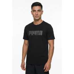 T-Shirt Puma "ESS LOGO LAB STORY 2 TEE", Jungen, Gr. L, Puma schwarz, Jersey, Obermaterial: 100% Baumwolle, bedruckt, regular fit normal, Rundhals, Shirts T-Shirt, Regular Fit, Kurzarm, f&uuml;r vielseitige Aktivit&auml;ten