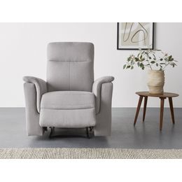 Relaxsessel OTTO HOME "Southbrook, TV-Sessel mit Schlaffunktion, Wohnzimmer, Funktionssessel", grau (hellgrau), B:91cm H:99cm T:92cm, Webstoff 95% Polyester 5% Nylon, Sessel, Relaxsessel, mit manueller und elektrischer Relaxfunktion