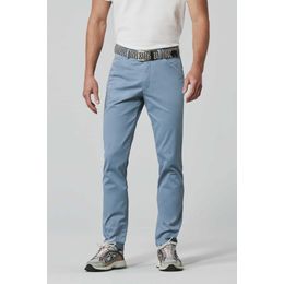 Chinos MEYER "Chicago", Herren, Gr. 36, L&auml;nge 32, blau, 97% Baumwolle, 3% Elasthan, unifarben, regular fit lang, Hosen, mit Two-Tone-Super-Stretch