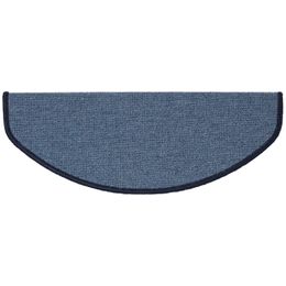 Stufenmatte OTTO HOME "Blackburn, melierte Schlinge", blau (hellblau), B:23,5cm H:4mm L:65cm, Kunstfaser, Teppiche, gro&szlig;e Farbauswahl, selbstklebend, auch als Set 15 St&uuml;ck