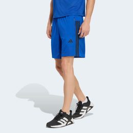 Shorts adidas Performance "WORKOUT ESSENTIALS BASE 3-STRIPES PIQU&Eacute; 7 IN", Herren, Gr. L, N-Gr, blau (royal blau, normal, gr.), Obermaterial: 100% Polyester, Hosen Shorts