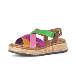 Plateausandaletten Gabor "Plateau Sandale", Damen, Gr. 35, bunt (multicolour), Schuhe
