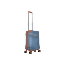 Koffer ELLE "Glam", Gr. B/H/T: 39cm x 57cm x 23cm, blau, 100% Synthetik, mehrfarbig, Koffer, Hergestellt aus robustem ABS Material