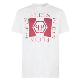 T-Shirt Philipp Plein "T-Shirt Rundhalsausschnitt Ss", Jungen, Gr. 4XL, 01, wei&szlig;, Stoff: 100% Baumwolle, Shirts T-Shirt