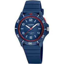 Quarzuhr Calypso Watches "Sweet Time", blau (dunkelblau), Armbanduhren, Kinder, Quarzuhr, Armbanduhr, Kinderuhr, analog, Geschenkidee, Geburtstag, Schulanfang