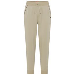 Sweathose HUGO UNDERWEAR "NOAH", Herren, Gr. L (52), N-Gr, beige (beige overflow 923), Sweatware, Obermaterial: 61% Baumwolle, 34% Modal, 5% Elasthan, normal lang, Hosen Sweathose