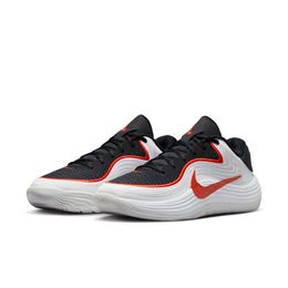 Basketballschuh Nike "Nike Precision 8 Low", Herren, Gr. 40, schwarz, picante rot, wei&szlig;, Synthetik, Textil, Schuhe