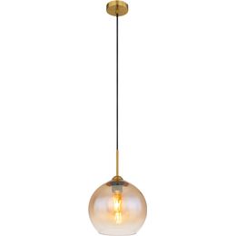 Globo LIGHTING H&auml;ngeleuchte "JAMESSA", messingfarben matt, 1 Stk., Leuchten, H&auml;ngelampe/Pendelleuchte/Esszimmer/Wohnzimmer/Esstisch, H&auml;ngeleuchte