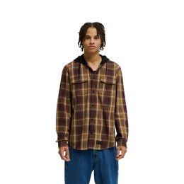 Langarmhemd DC Shoes "Ruckus", Herren, Gr. L, US-Gr&ouml;&szlig;en, coffee bean, Obermaterial: 100% Baumwolle., Hemden
