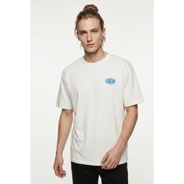 Jack & Jones JACK & JONES Herren T-Shirt "JJLEGACY TEE SS CREW NECK", wei&szlig;, Gr. S, bedruckt, Jersey, Obermaterial: 100% Baumwolle, Shirts, Baumwolle, locker