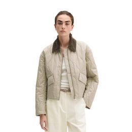 Marc O'Polo MARC O'POLO Damen Outdoorjacke "aus wasserabweisendem Twill"linen beige, Gr. 42, unifarben, Obermaterial: 100% Baumwolle. Futter: 100% Polyester,