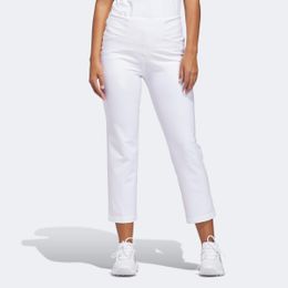Chinohose adidas Performance "ULTIMATE365+ ANKLE", Damen, Gr. L, N-Gr, wei&szlig;, normal, gr., Obermaterial: 90% Polyester, 10% Elasthan, 7/8-L&auml;nge, Hosen Chinohose